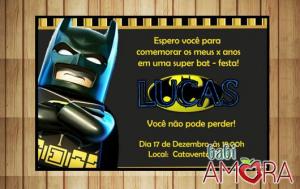 Convite Batman – 40 Ideias e Inspirações Adoráveis para sua Festa!
