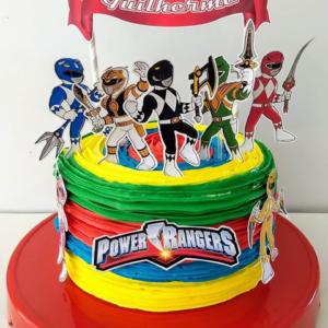Bolo Power Rangers – 60 Inspirações incríveis + Dicas para sua festa!