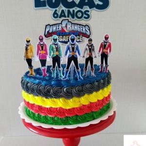 Bolo Power Rangers – 60 Inspirações incríveis + Dicas para sua festa!