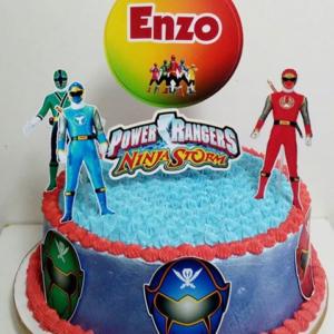 Bolo Power Rangers – 60 Inspirações incríveis + Dicas para sua festa!