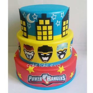 Bolo Power Rangers – 60 Inspirações incríveis + Dicas para sua festa!