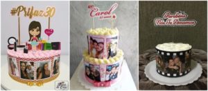Bolo com fotos – 42 inspirações para decorar com fotografias!